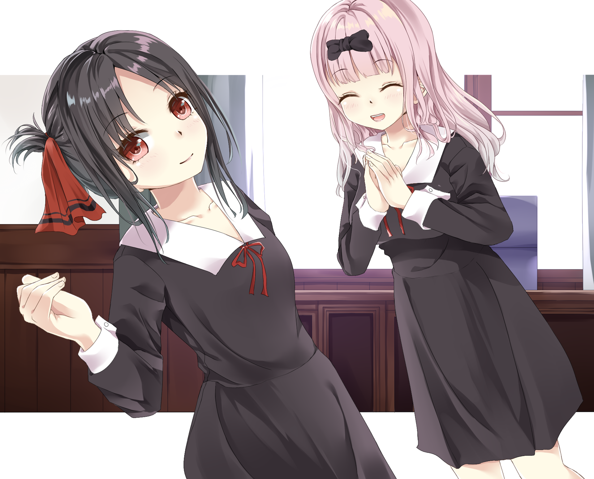 Kaguya-sama Elegance: Chika & Kaguya in Chic Dresses – HD Anime ...