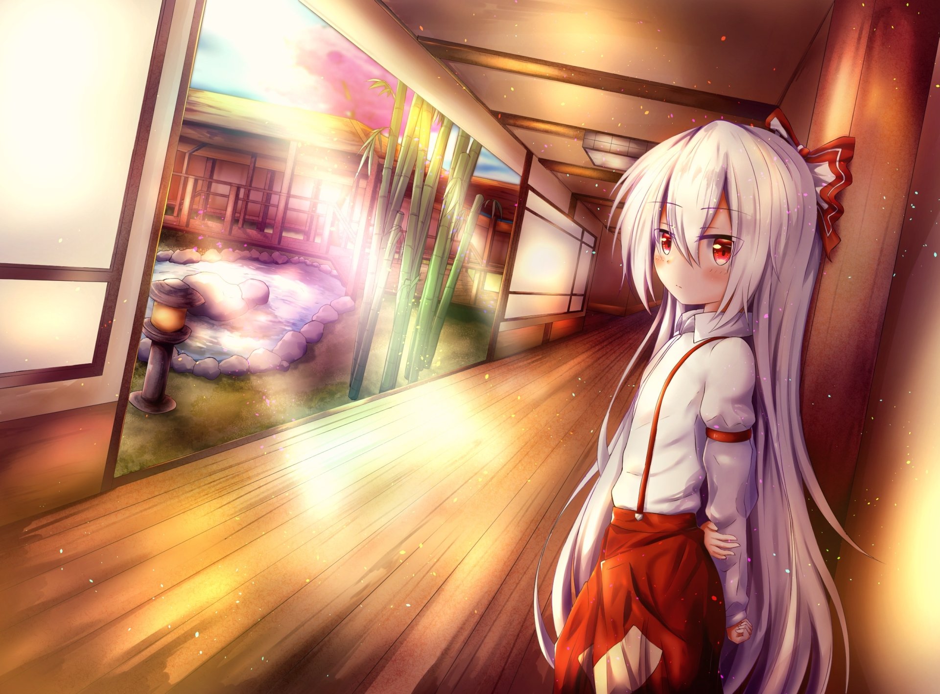 Download Fujiwara No Mokou Anime Touhou HD Wallpaper by kpan ...