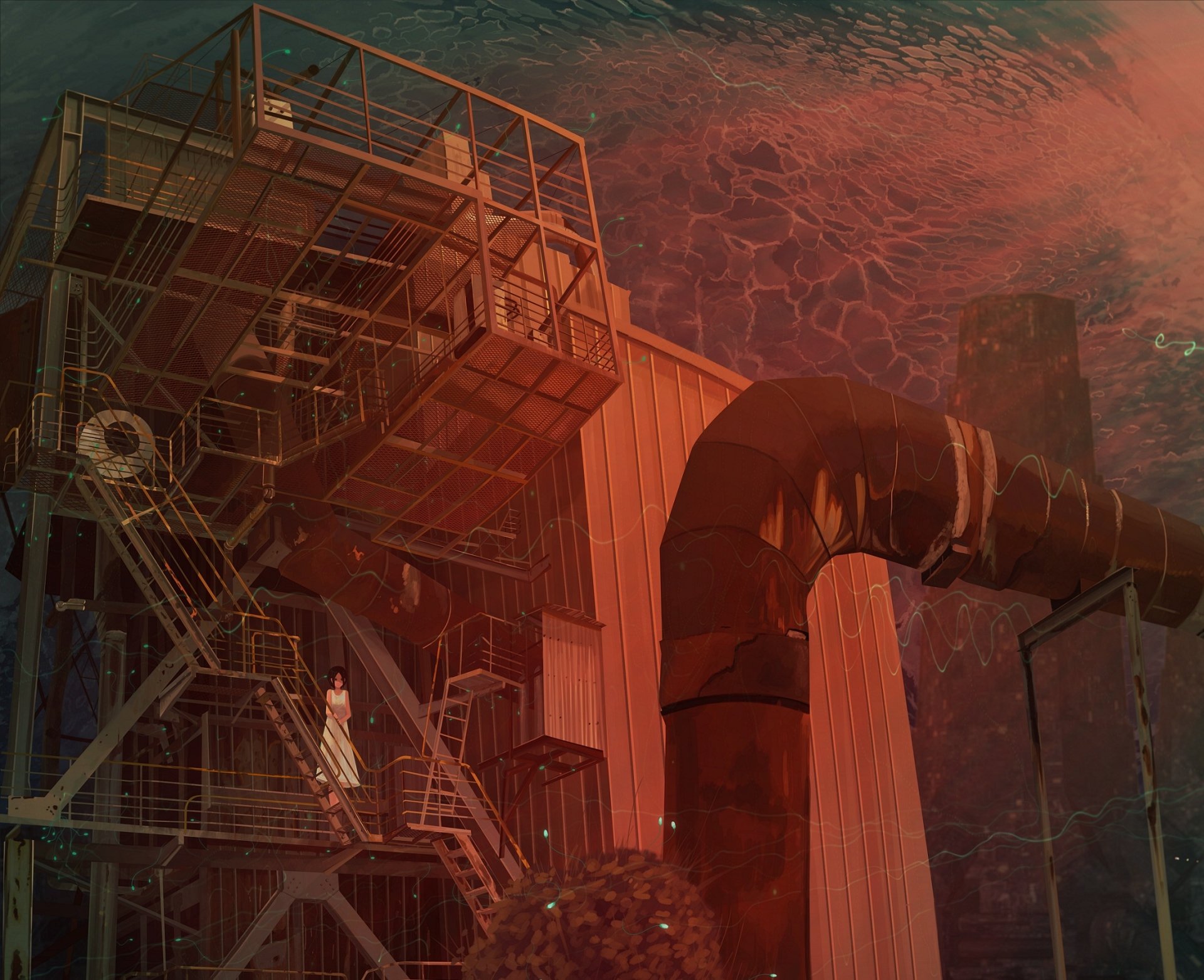 Download Anime Building HD Wallpaper by banishment