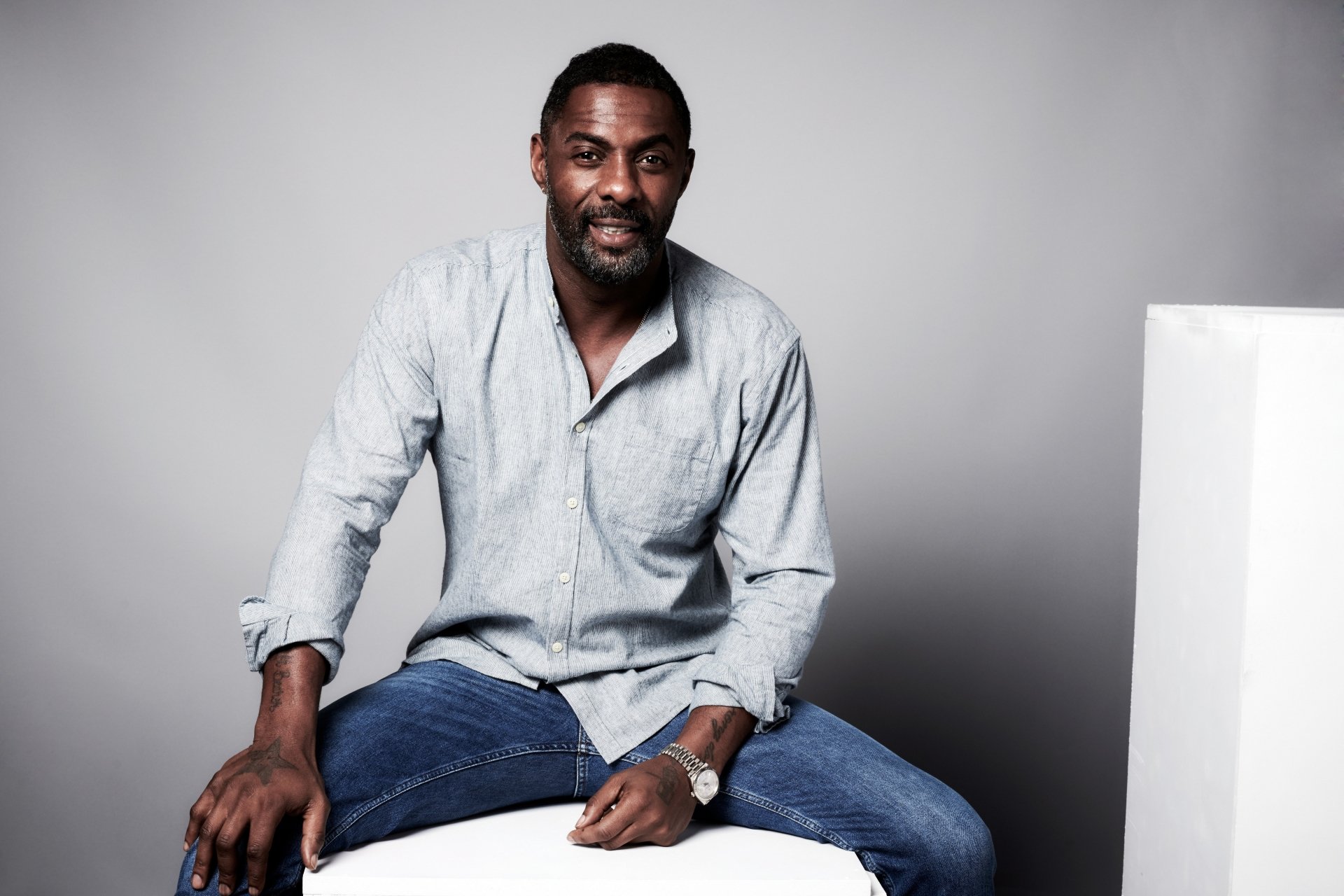 Download Beard English Actor Celebrity Idris Elba 4k Ultra HD Wallpaper