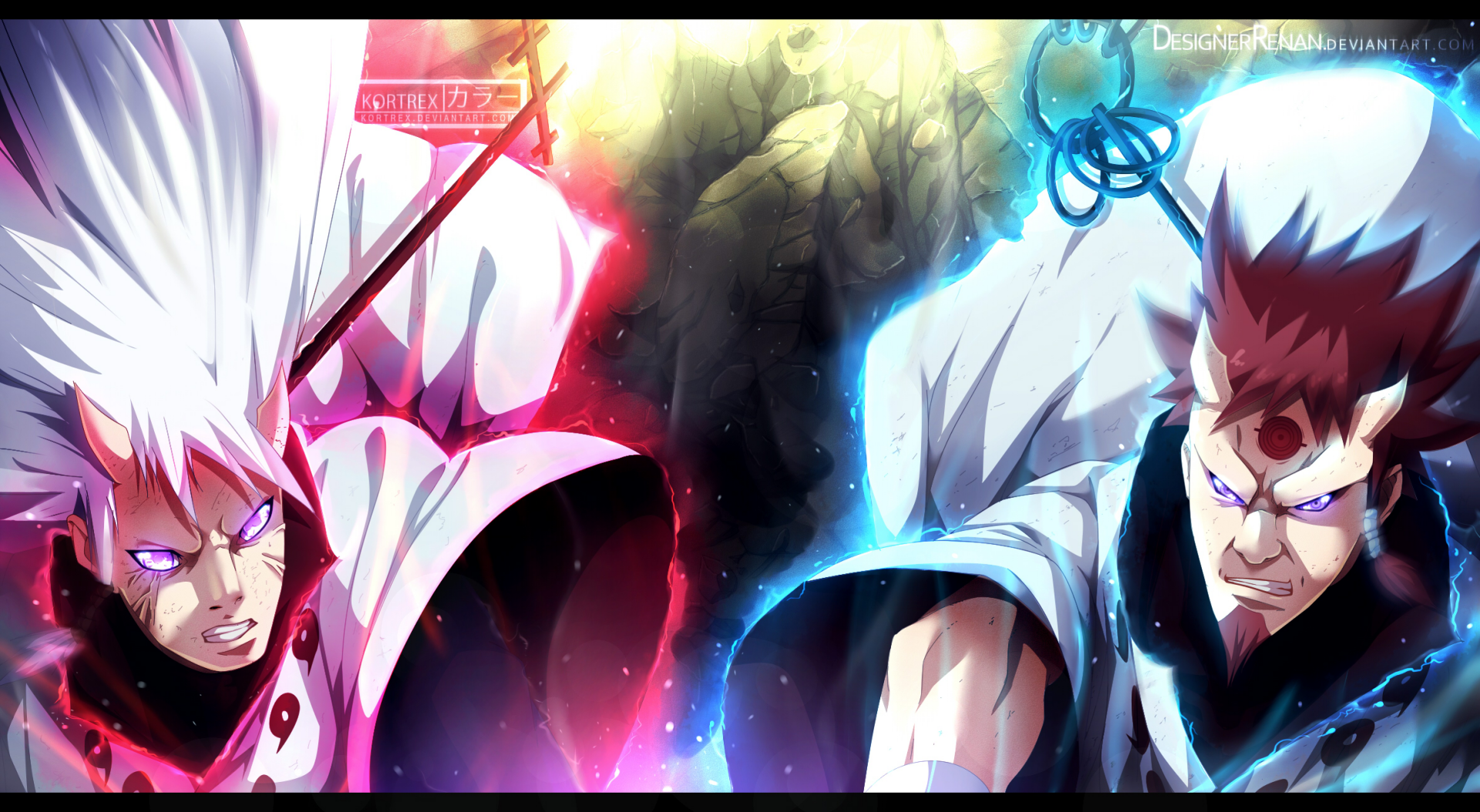 Otsutsuki Brothers — Hagoromo & Hamura: Byakugan vs Rinnegan (HD ...