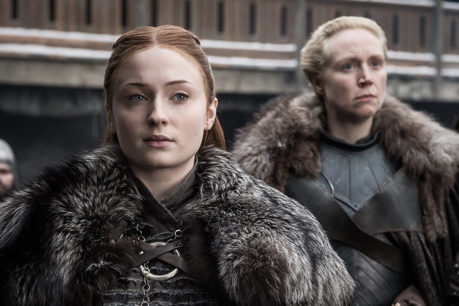 Download Sophie Turner Gwendoline Christie Brienne Of Tarth Sansa Stark TV Show Game Of Thrones ...
