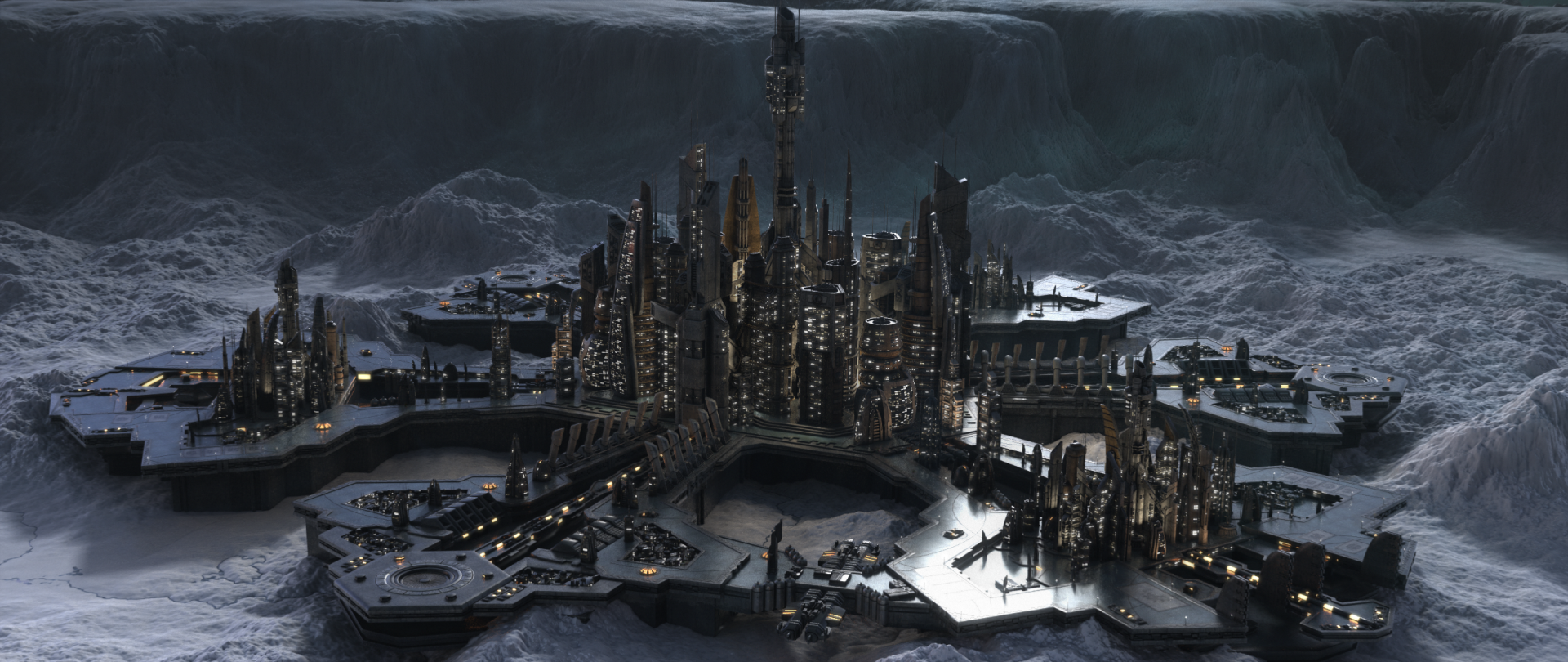 Stargate Atlantis: Stunning HD Cityscape of the Legendary Underwater Realm