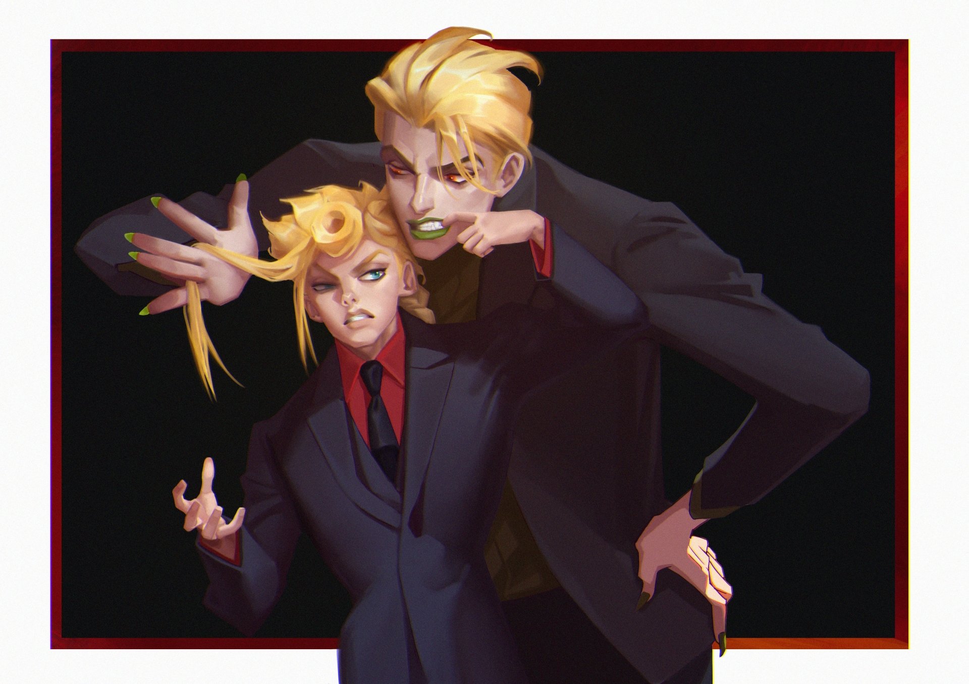 Golden Wind: Dio & Giorno — 2K Anime Wallpaper by JANE.W