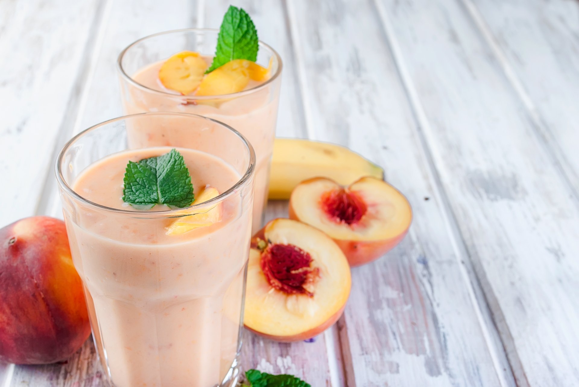 Download Peach Drink Glass Fruit Food Smoothie 4k Ultra HD Wallpaper ...