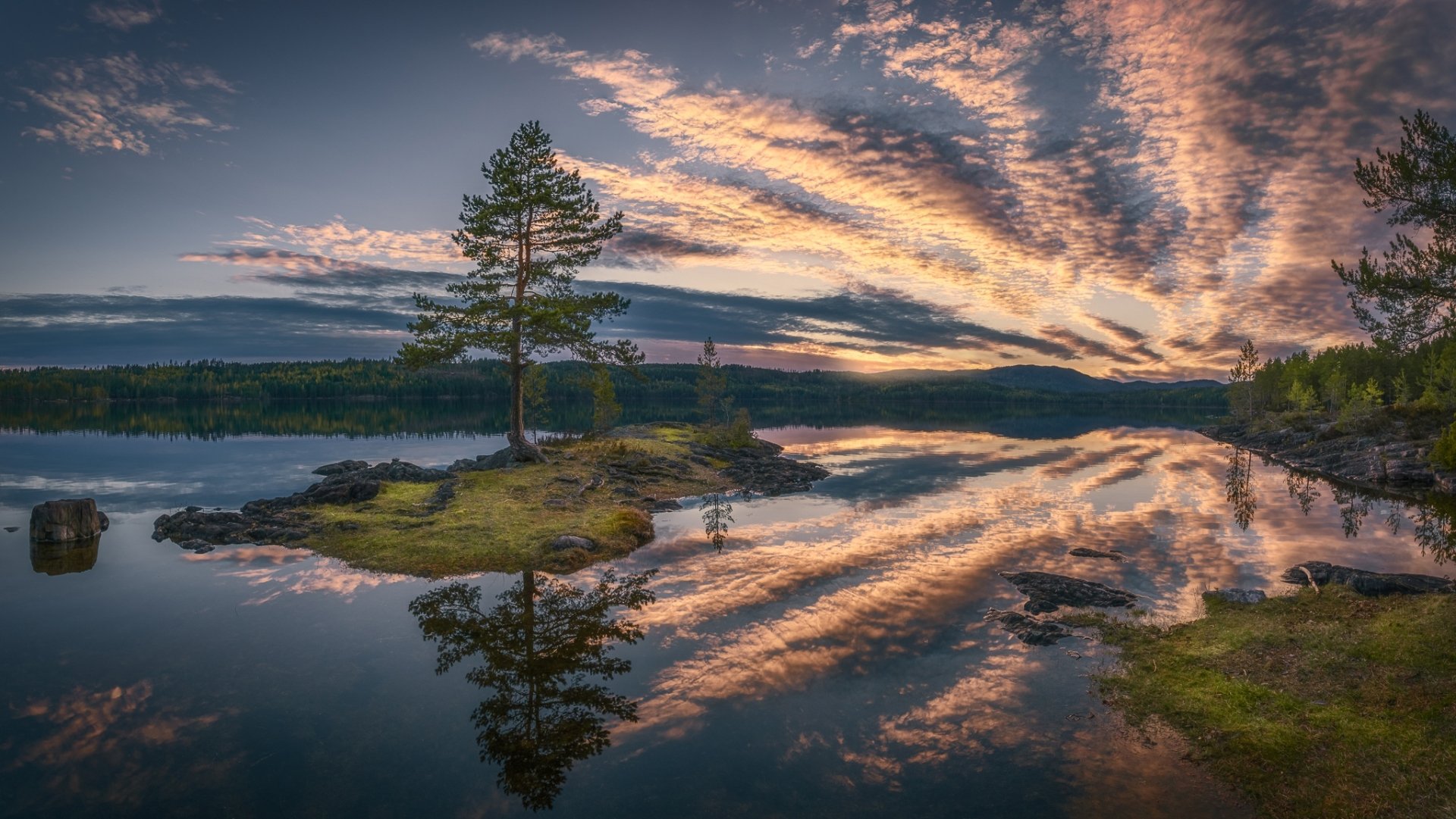 Download Nature Norway Lake Cloud Reflection HD Wallpaper | 2048x1153 ...