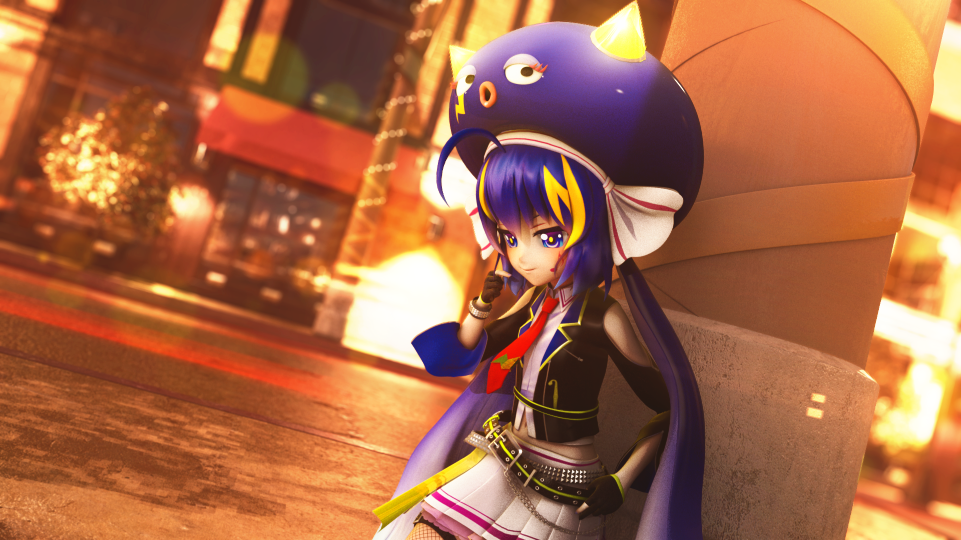 Download Otomachi Una Anime Vocaloid HD Wallpaper