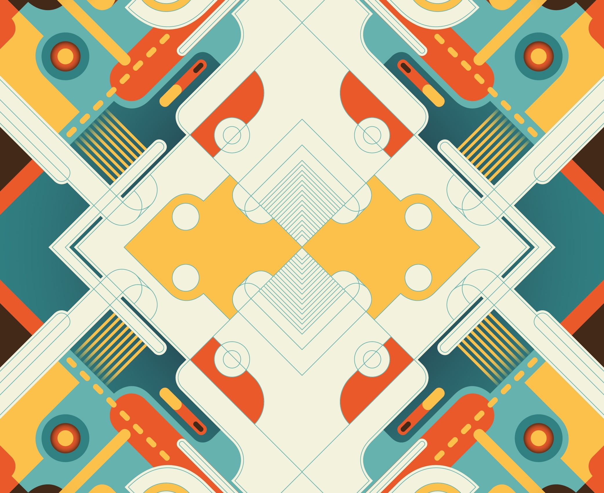 Download Geometry Shapes Abstract Colors HD Wallpaper