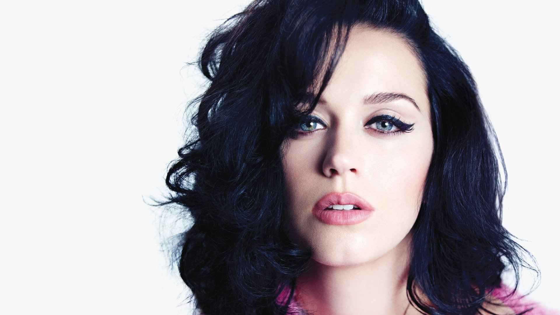 Download Blue Eyes Close-up Face Black Hair American Singer Music Katy ...