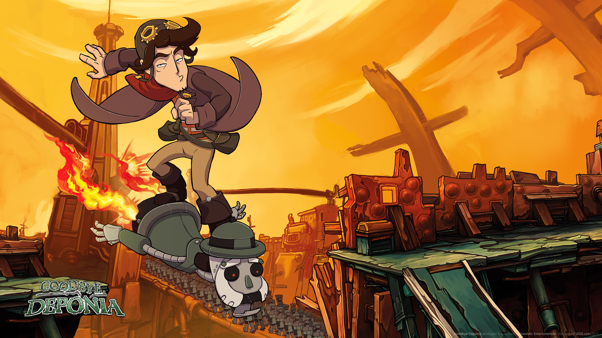 Download Rufus (Deponia) Video Game Goodbye Deponia HD Wallpaper