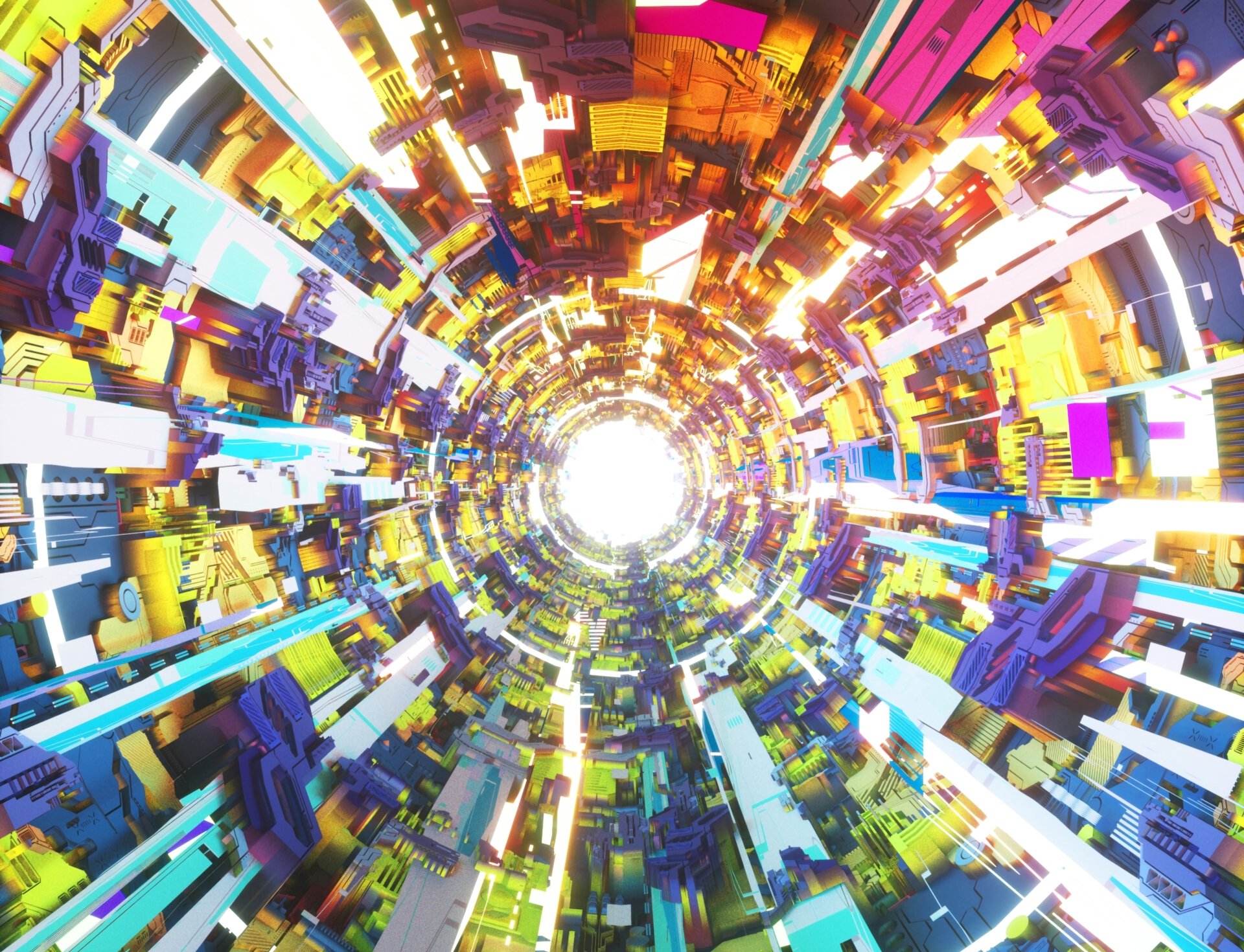 Download Light Colorful Abstract Tunnel 4k Ultra HD Wallpaper by Mattia ...