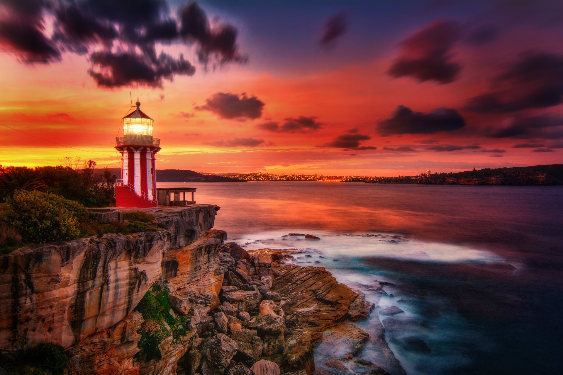 Hornby Lighthouse at Sunset - Stunning 4K Ultra HD Australian Coastal View