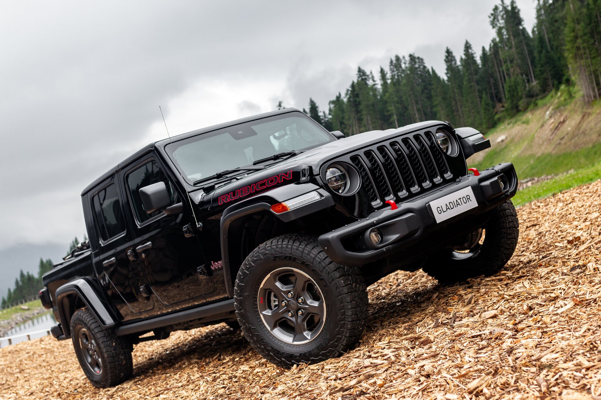 Download Black Car Car Jeep Vehicle Jeep Gladiator 4k Ultra HD Wallpaper