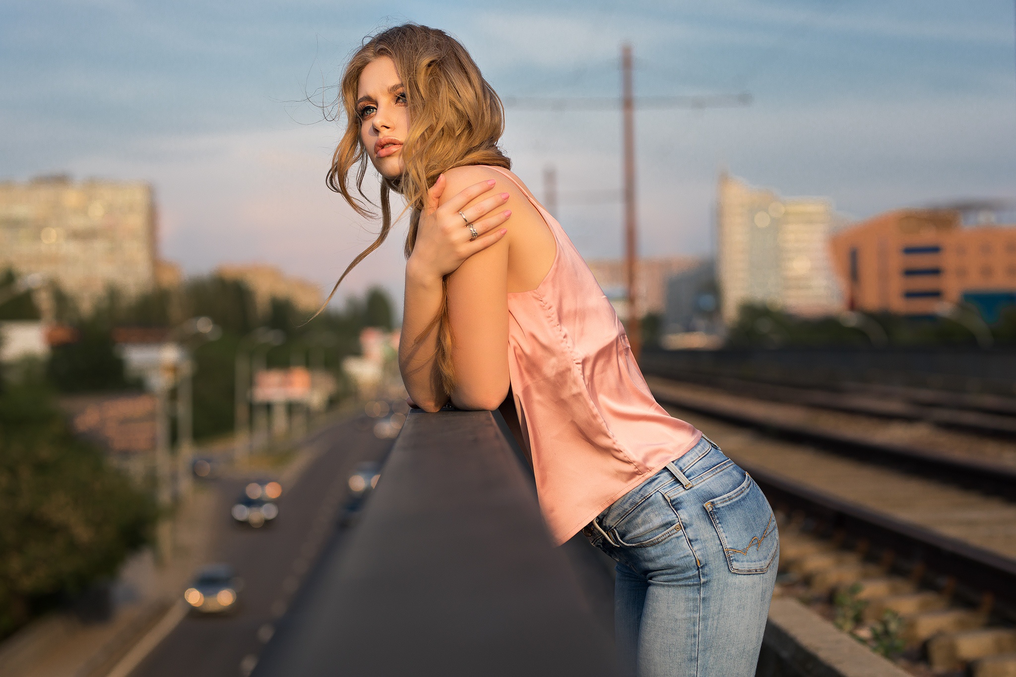 Download Mood Karina Tikhonovskaya Blonde Depth Of Field Woman Model HD ...