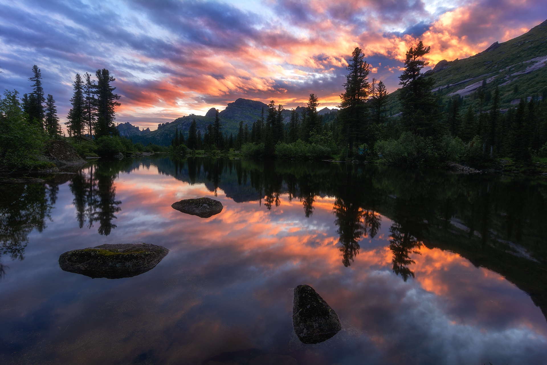 Download Sunrise Lake Nature Reflection HD Wallpaper