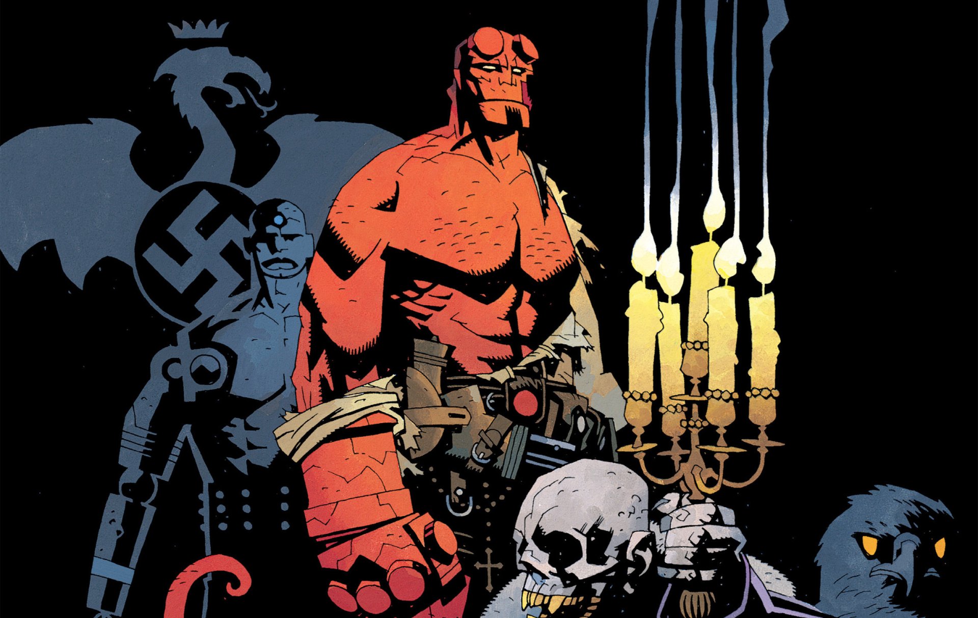 Download Comic Hellboy HD Wallpaper