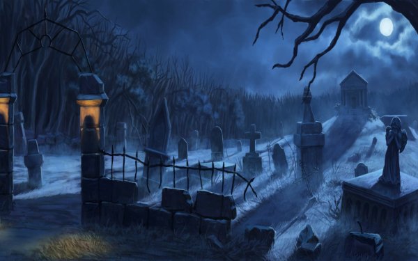 Dark Cemetery 4k Ultra HD Wallpaper | Background Image | 4000x3000