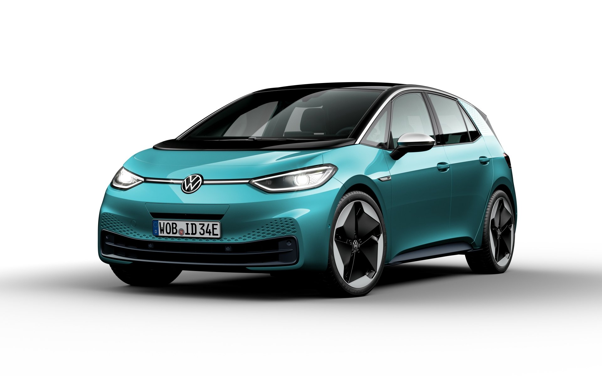 Download Compact Car Electric Car Car Volkswagen Vehicle Volkswagen ID ...