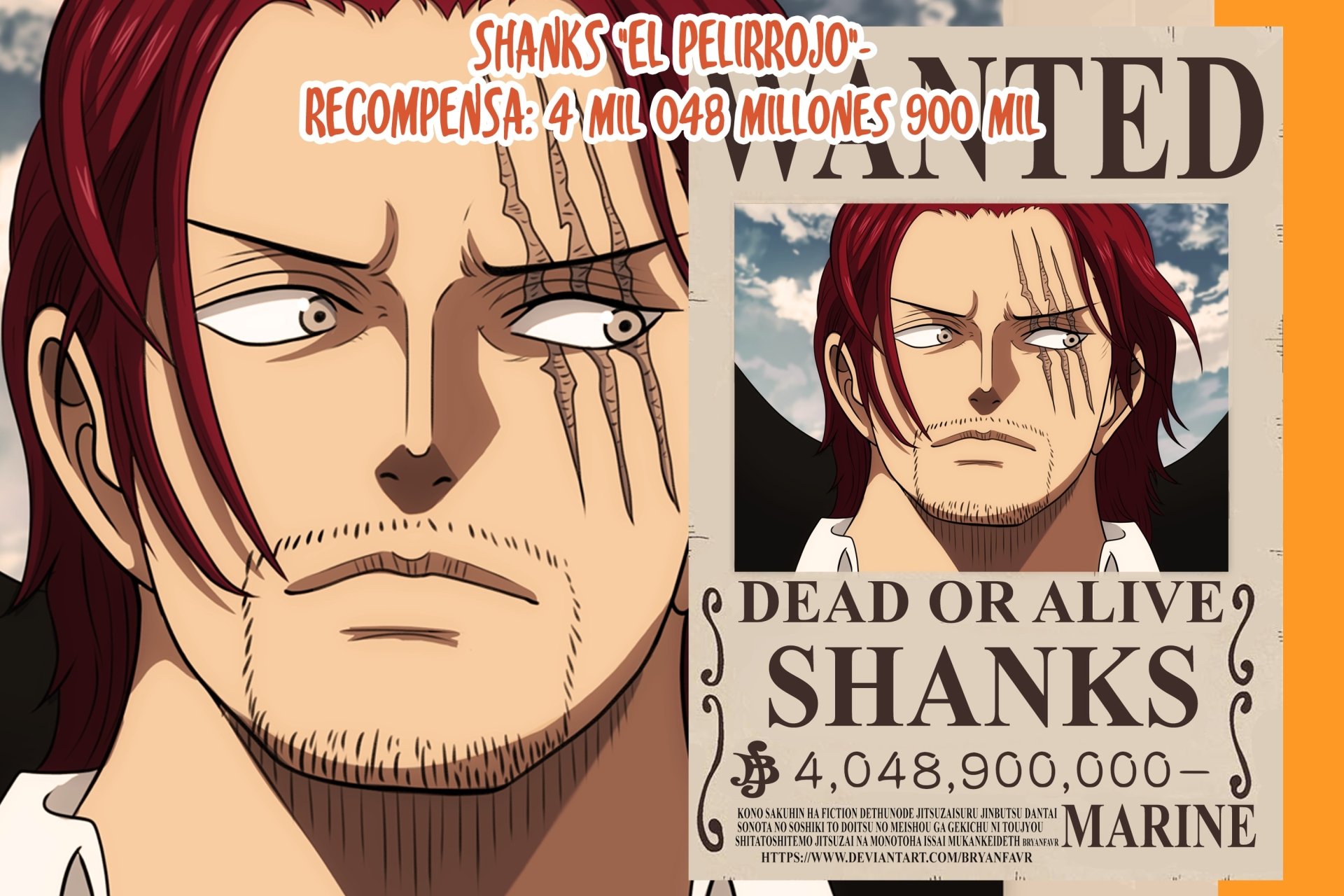 Download Shanks (One Piece) Anime One Piece Wanted Poster HD Wallpaper ...