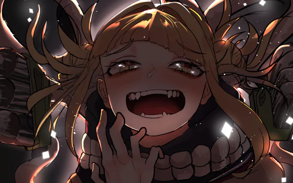 Blushing Himiko Toga HD Anime Wallpaper