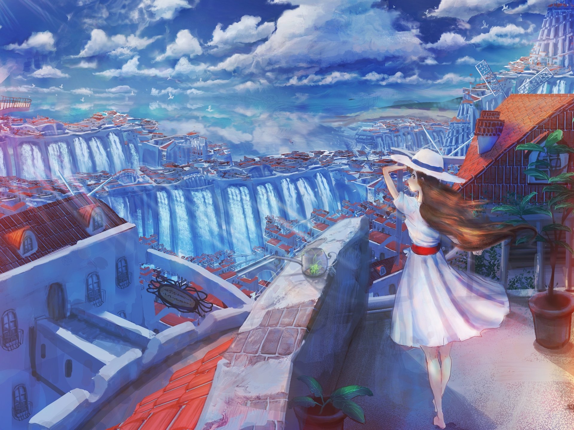 Anime Original HD Wallpaper by ナコモ