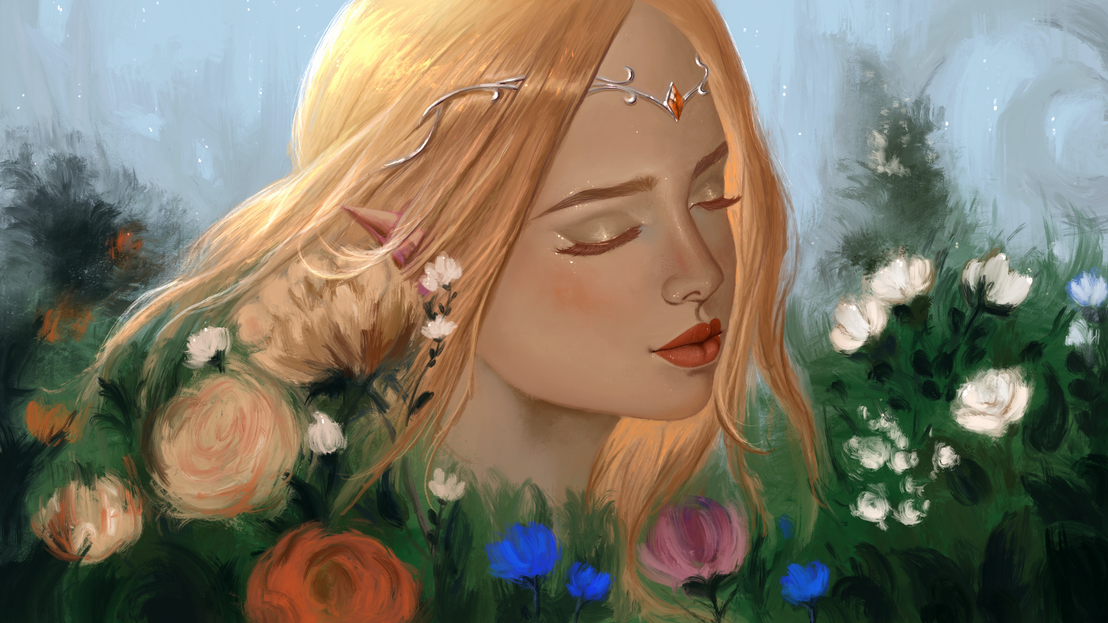 Spring Elf Wallpaper