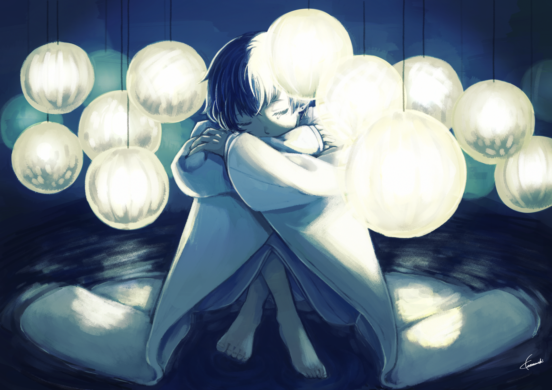 Download Light Anime Original HD Wallpaper by 空梨いと