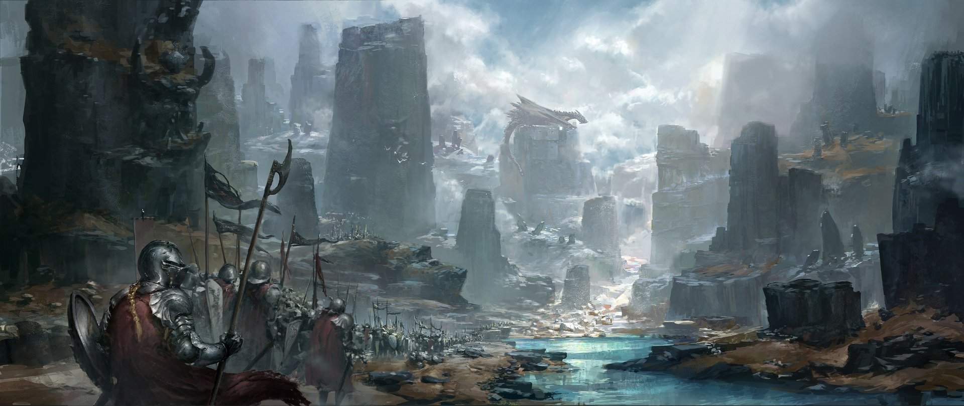 Download Fantasy Warrior Fantasy Warrior HD Wallpaper by Dong Jianhua