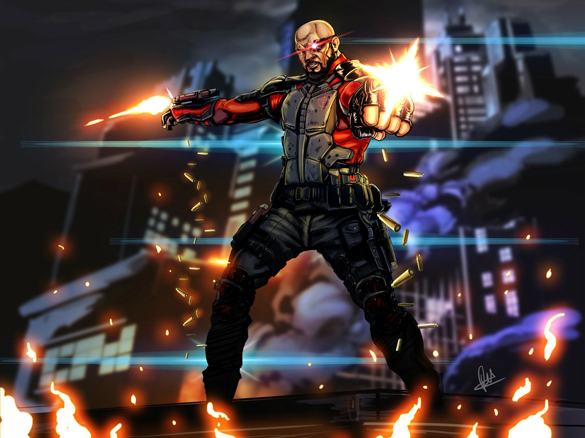 Download DC Comics Comic Deadshot HD Wallpaper by Fahad Dasti