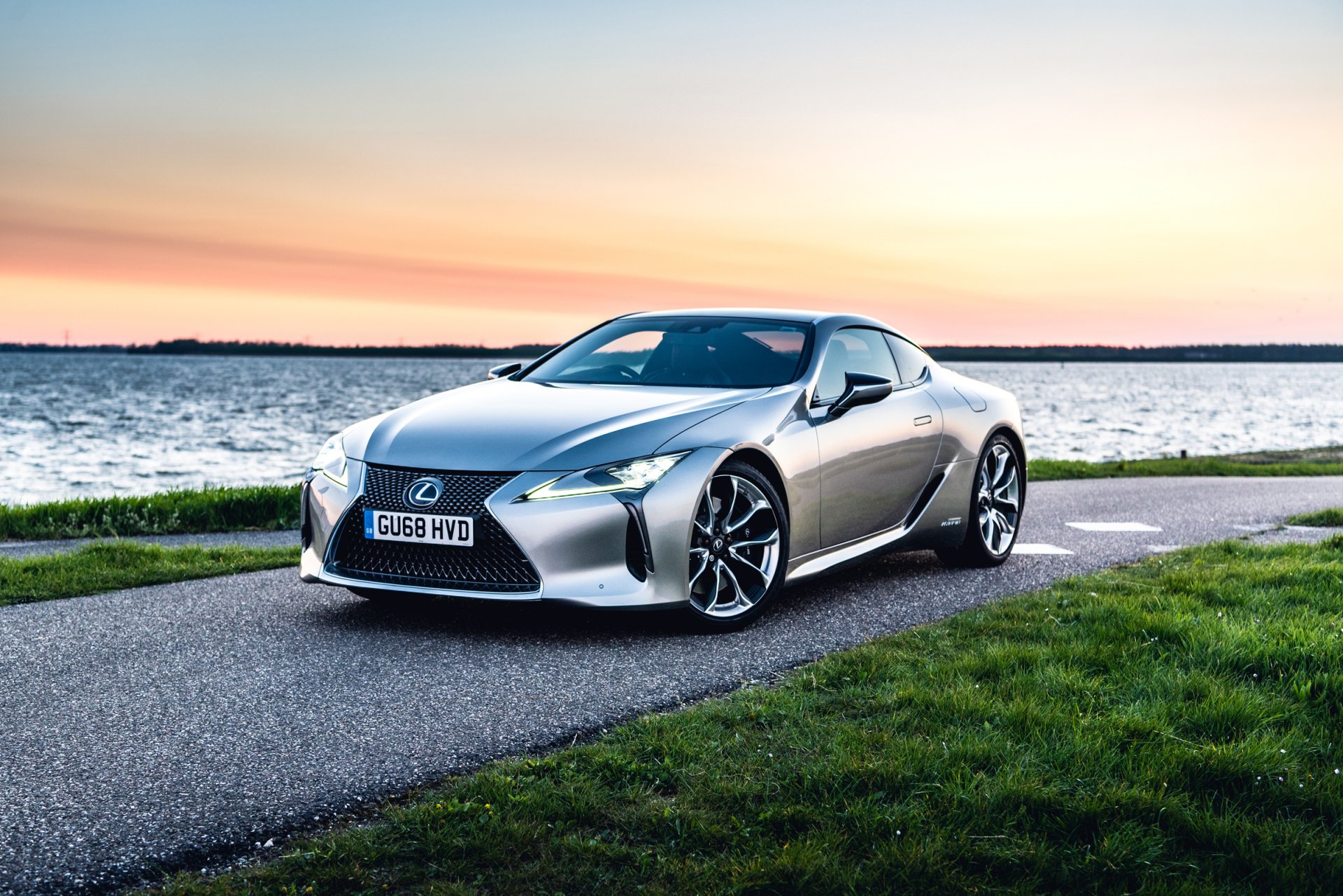 Download Silver Car Lexus Car Vehicle Lexus LC 500 HD Wallpaper