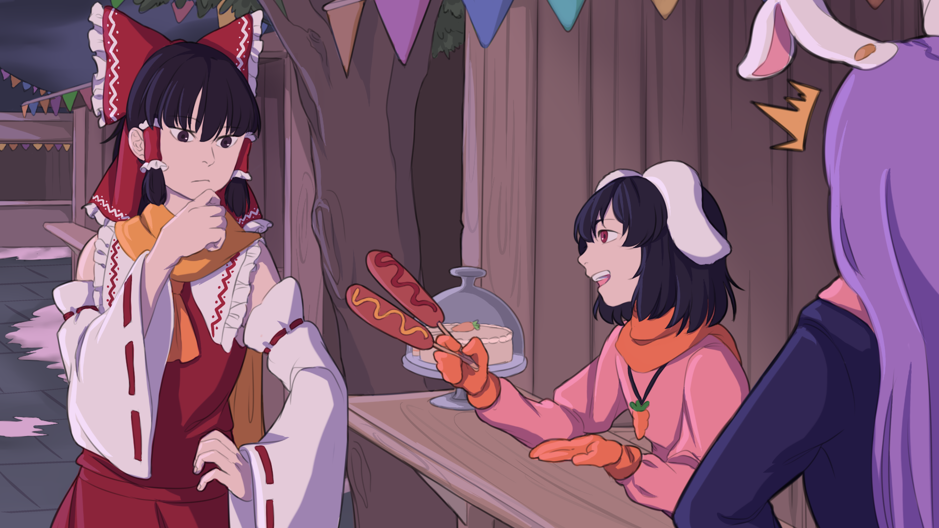 Download Reisen Udongein Inaba Tewi Inaba Reimu Hakurei Anime Touhou HD ...