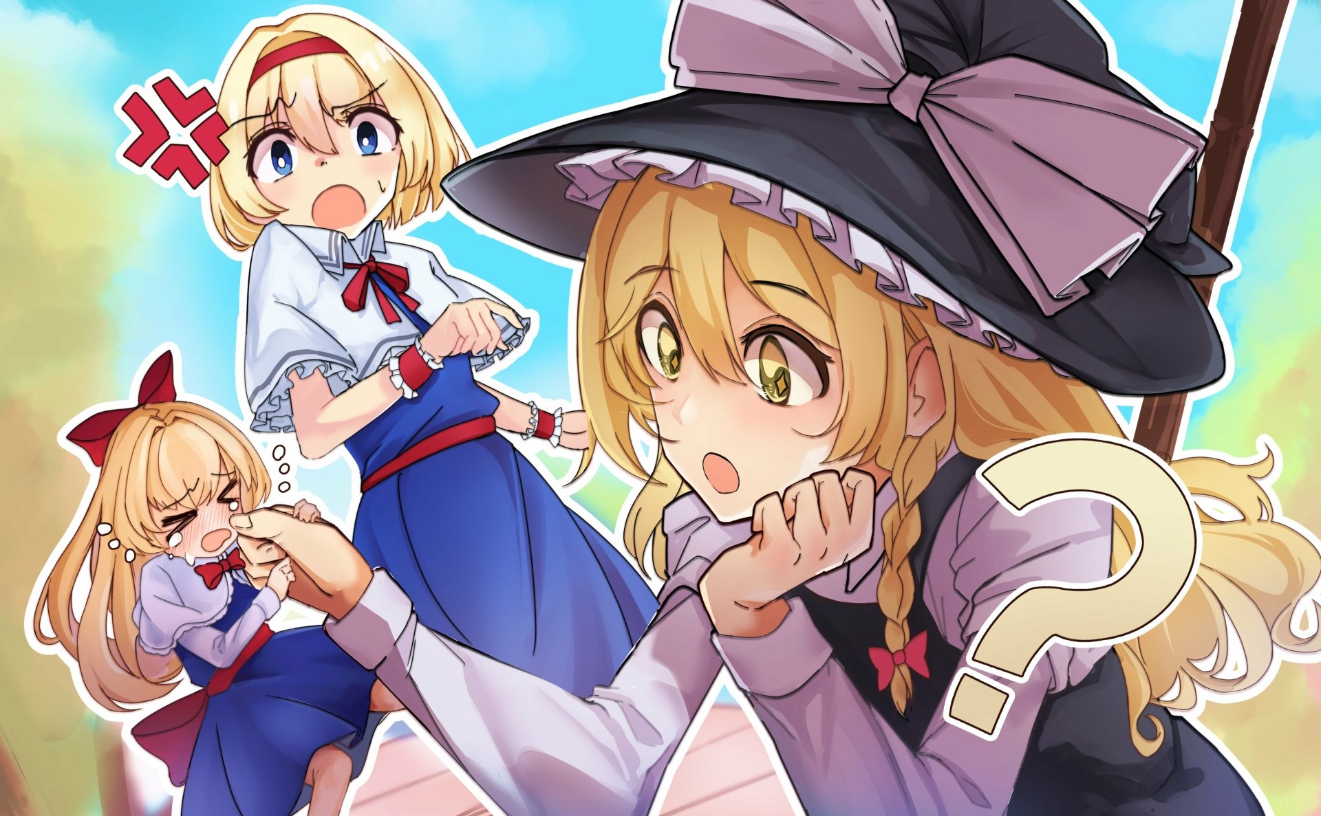 Download Shanghai Doll Alice Margatroid Marisa Kirisame Anime Touhou 4k ...