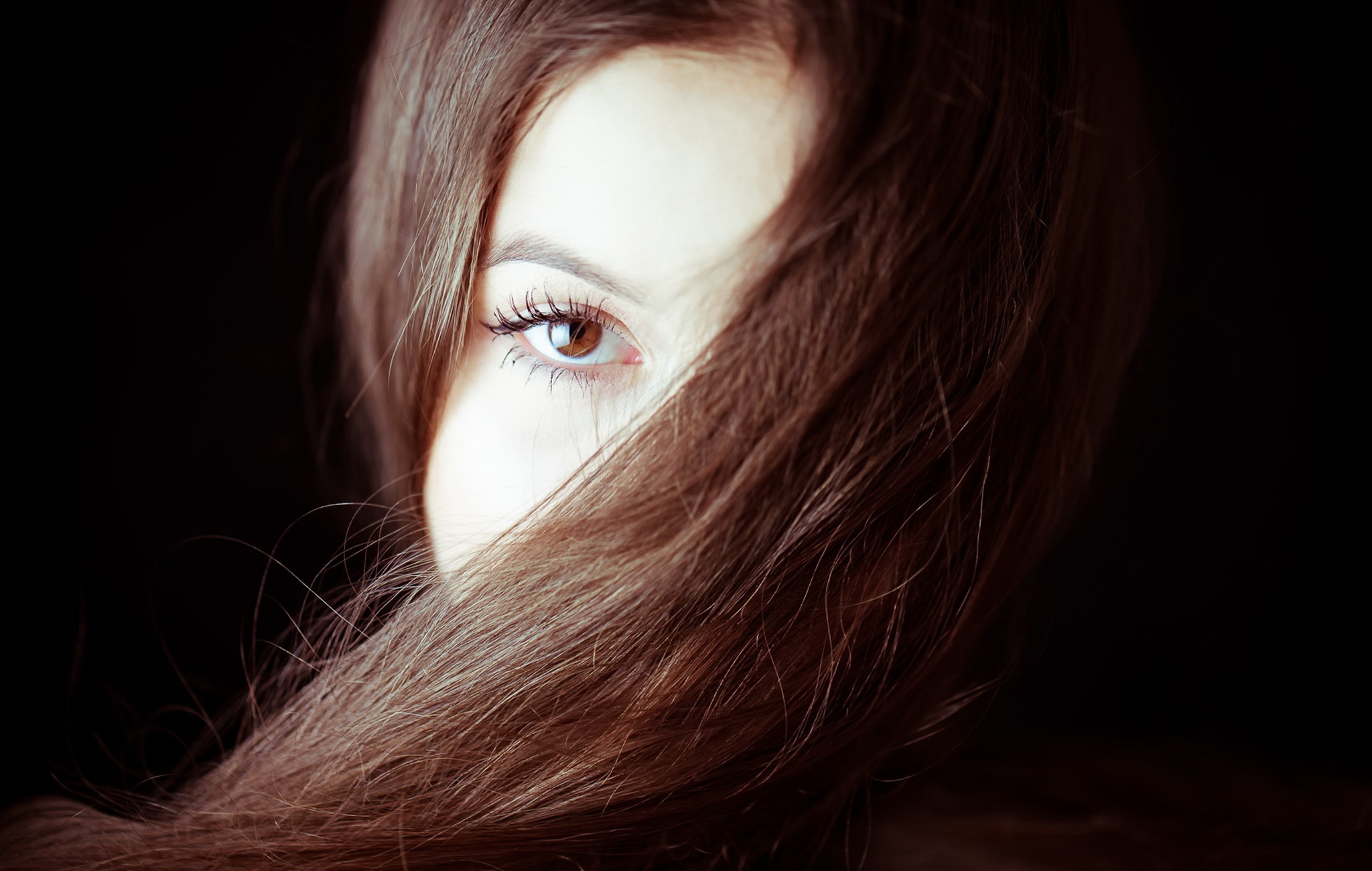 Download Redhead Woman Hair HD Wallpaper