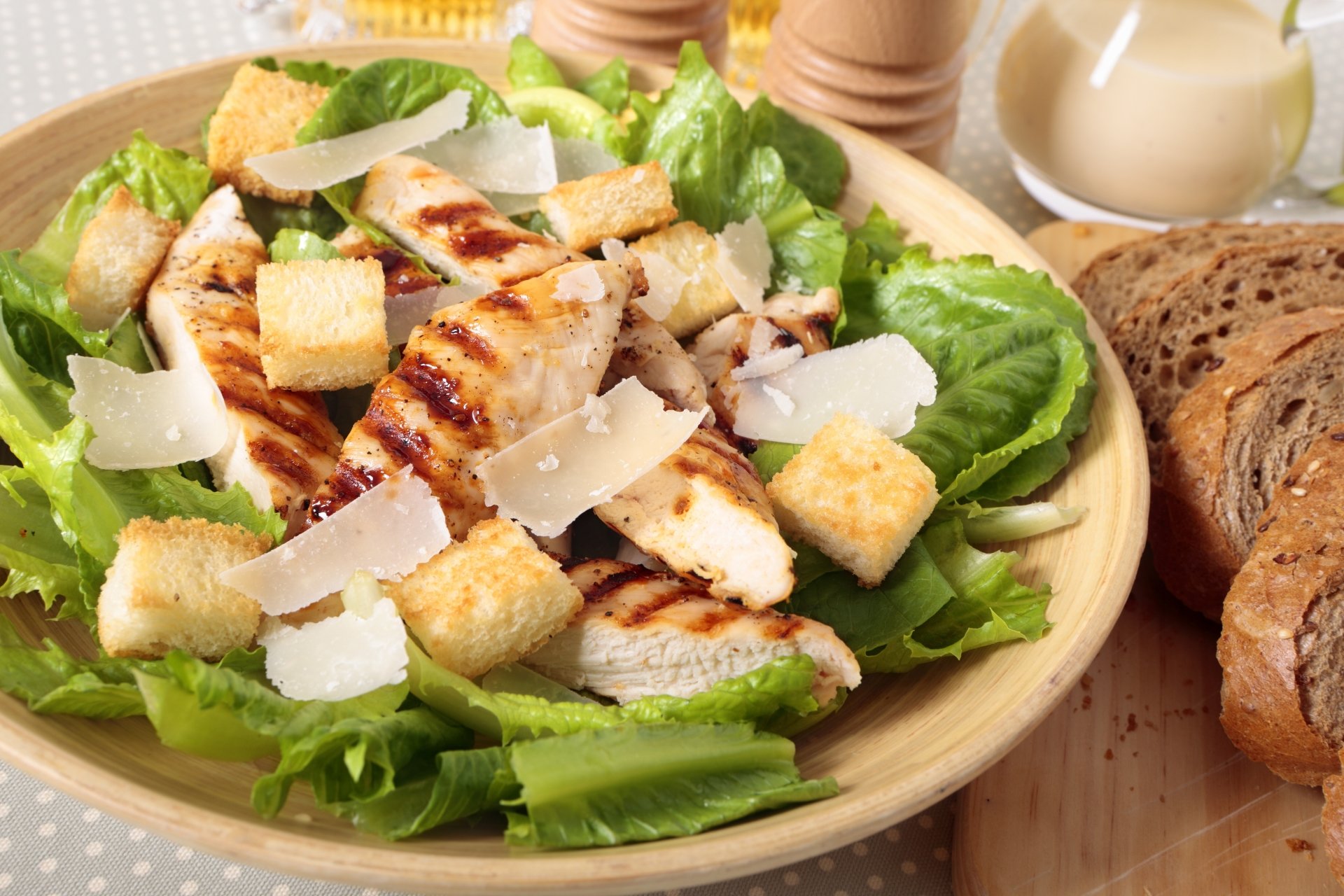 Download Still Life Chicken Food Salad 4k Ultra HD Wallpaper ...