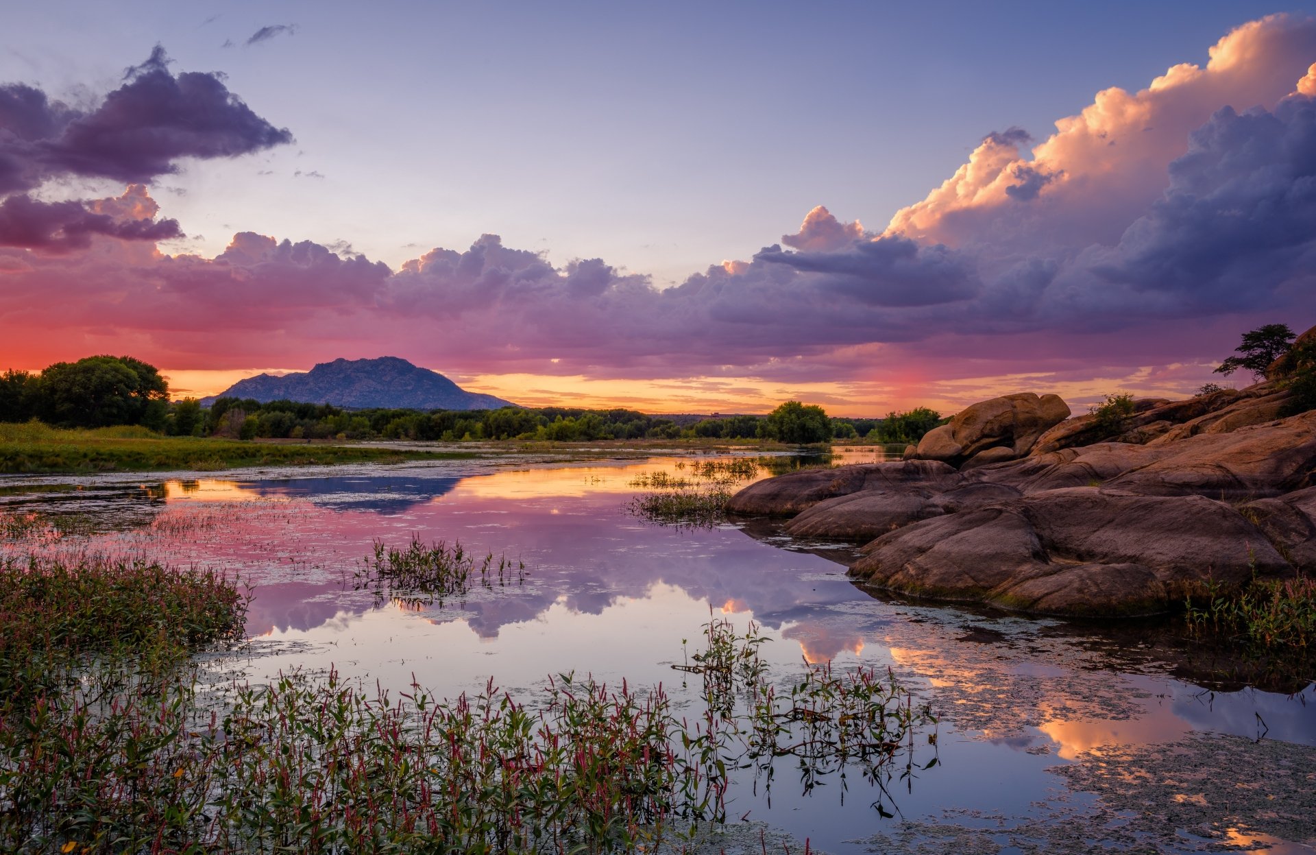 Serene Sunset Lake — 5K Ultra HD Nature Wallpaper | 5120x3325 ...