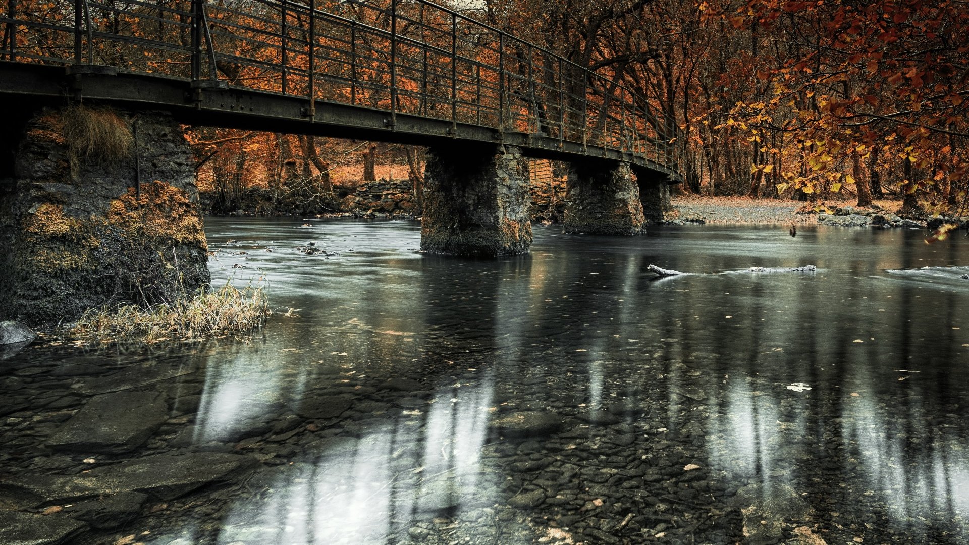 Download River Man Made Bridge 4k Ultra HD Wallpaper