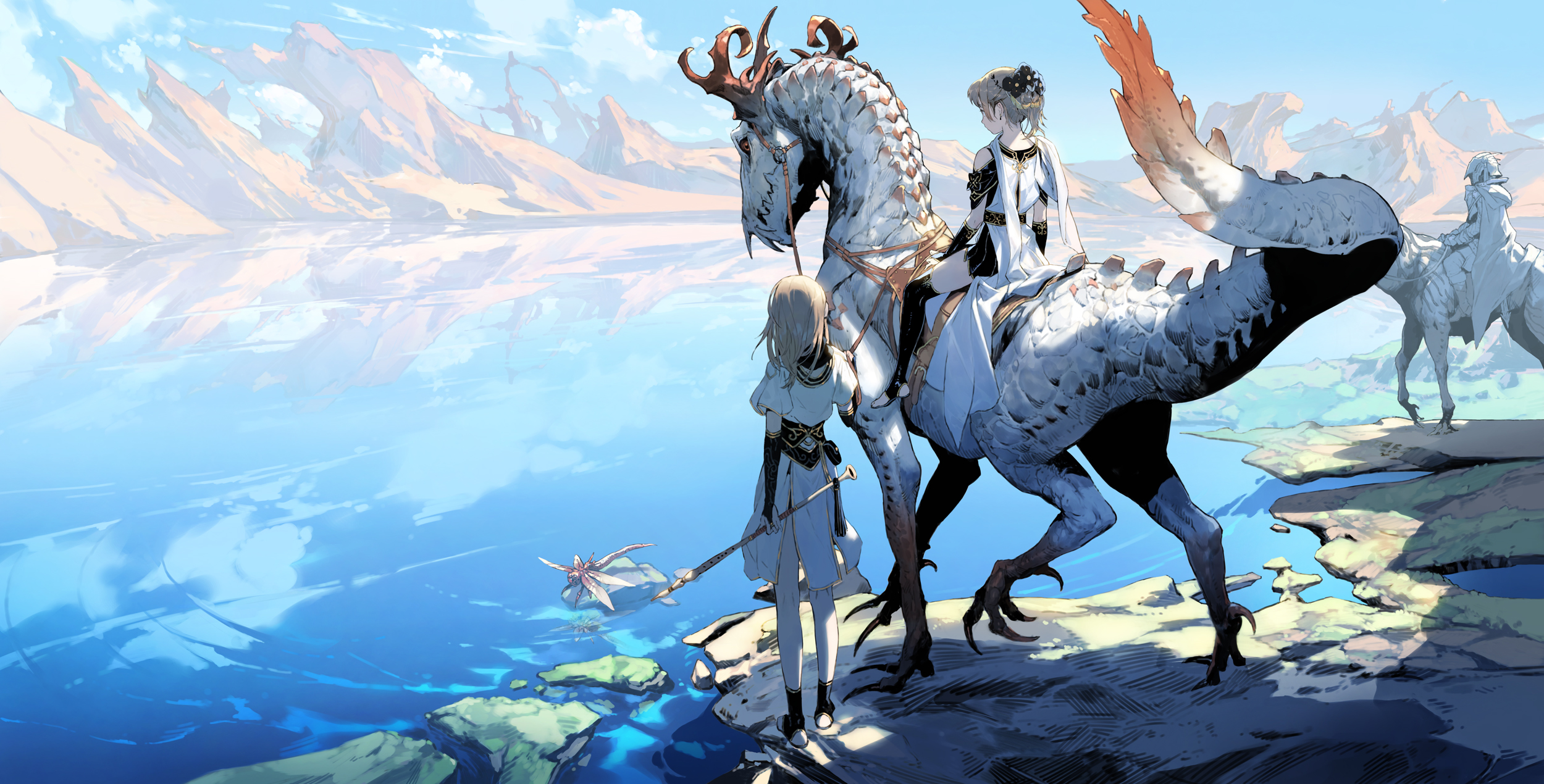 Epic Anime Creature: Original HD Fantasy Wallpaper by 廣岡政樹