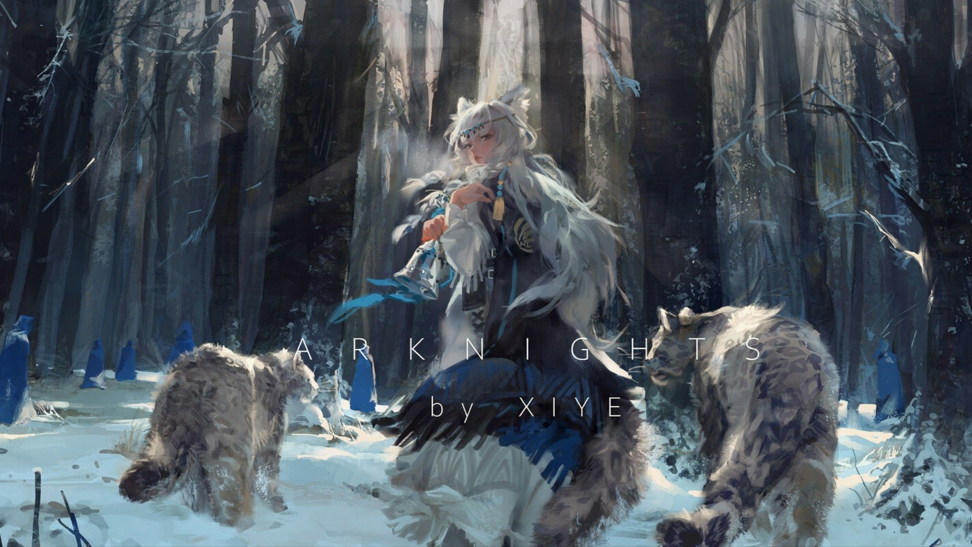 Arknights HD Wallpaper: Enigmatic Forest Guardians in Winter Light by ...