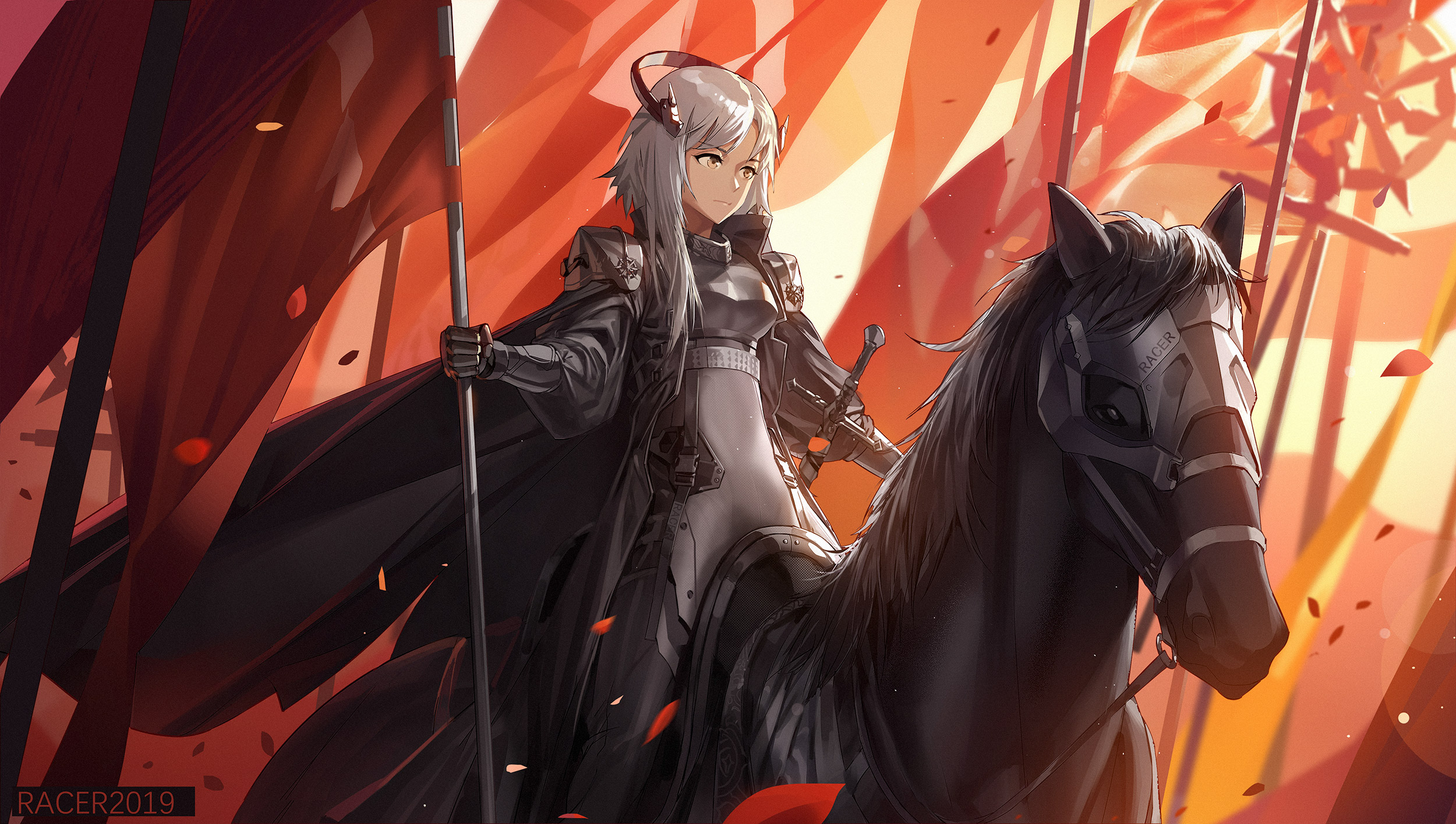 Download Horse Anime Original HD Wallpaper by 86---86
