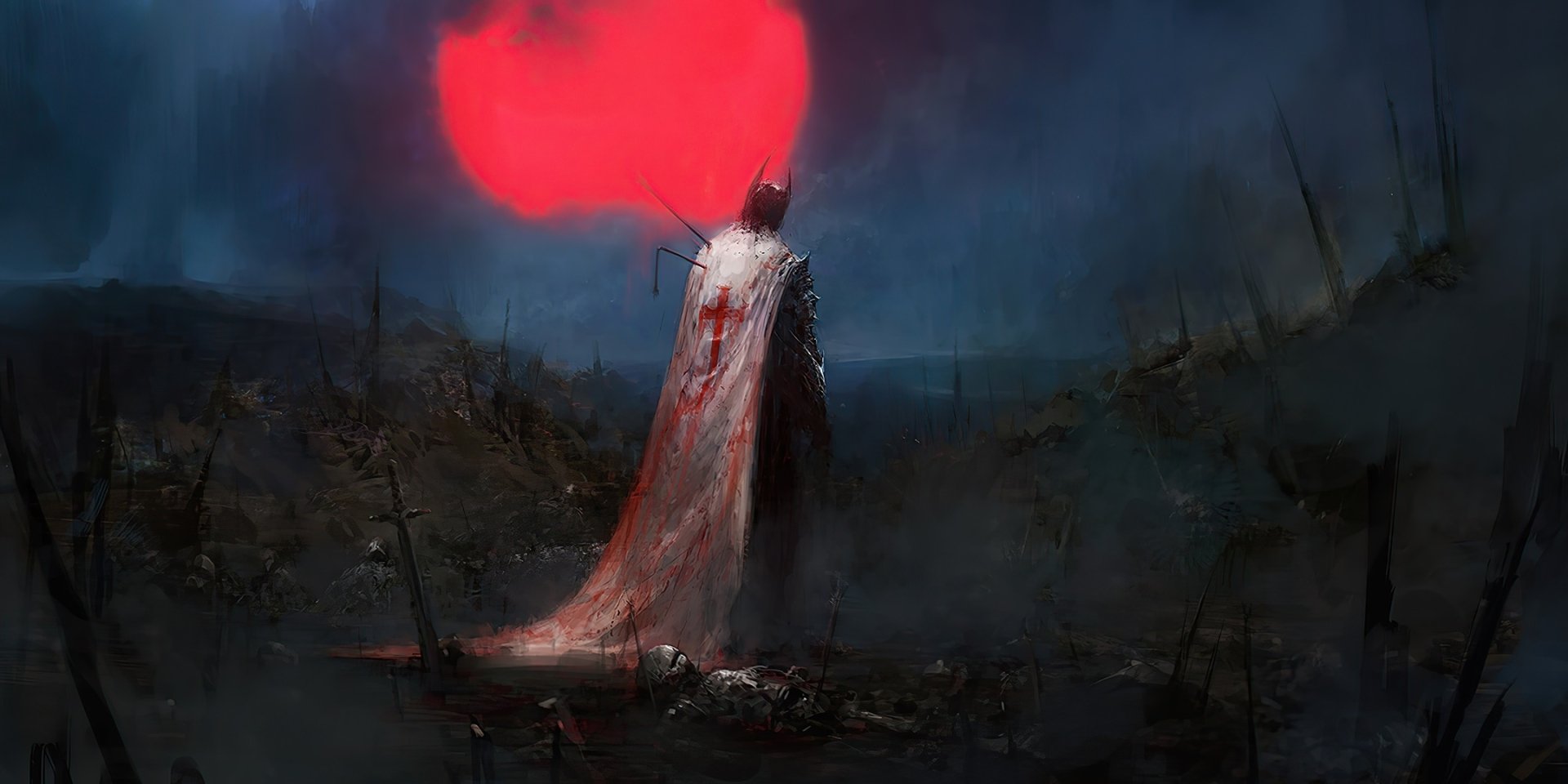 Epic Templar Knight Fantasy Warrior HD Wallpaper by Chris Cold