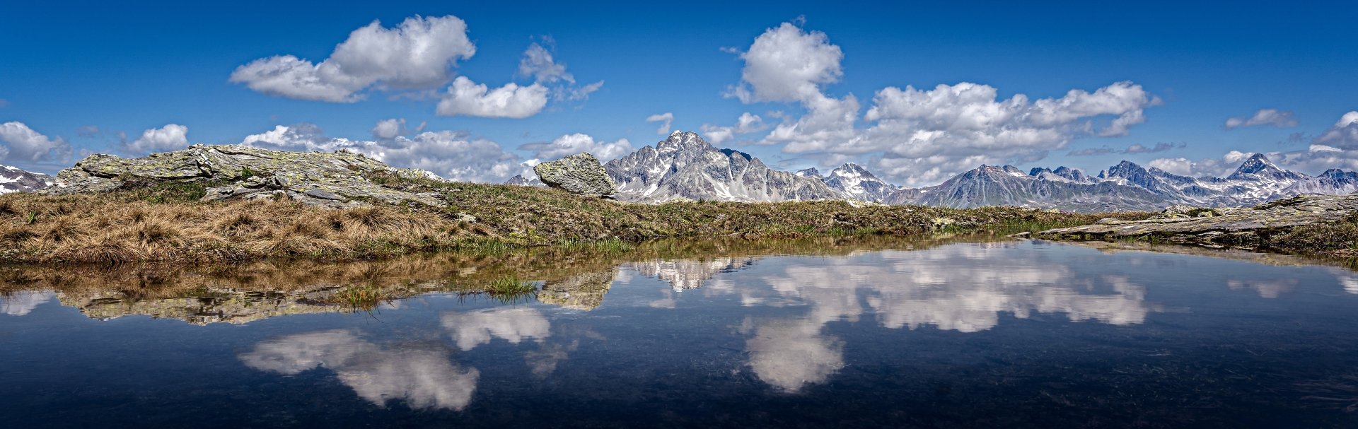 Download Panorama Switzerland Reflection Lake Mountain Nature Alps HD ...