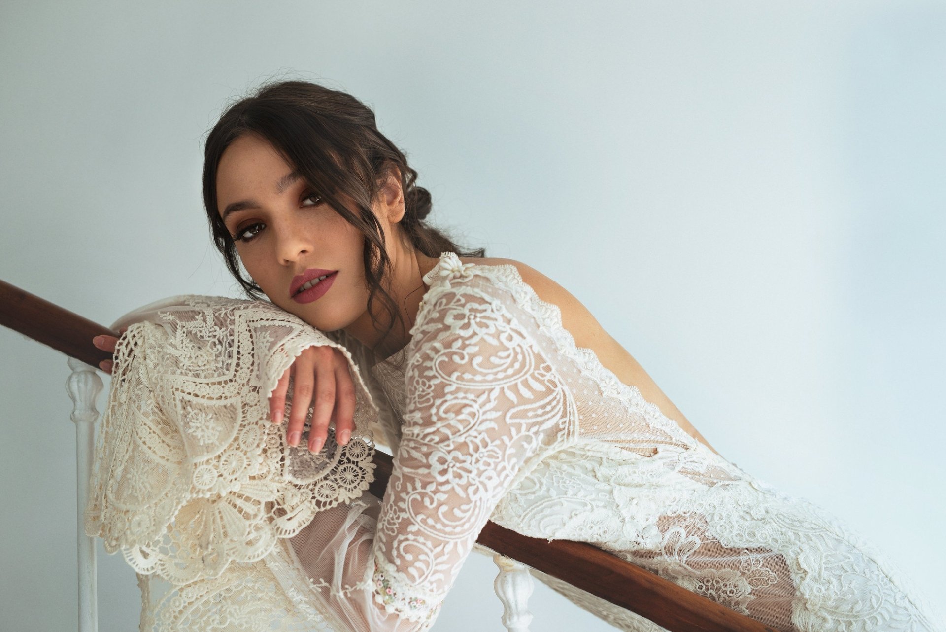 Download Brunette Dress María Gonzalez Woman Model HD Wallpaper