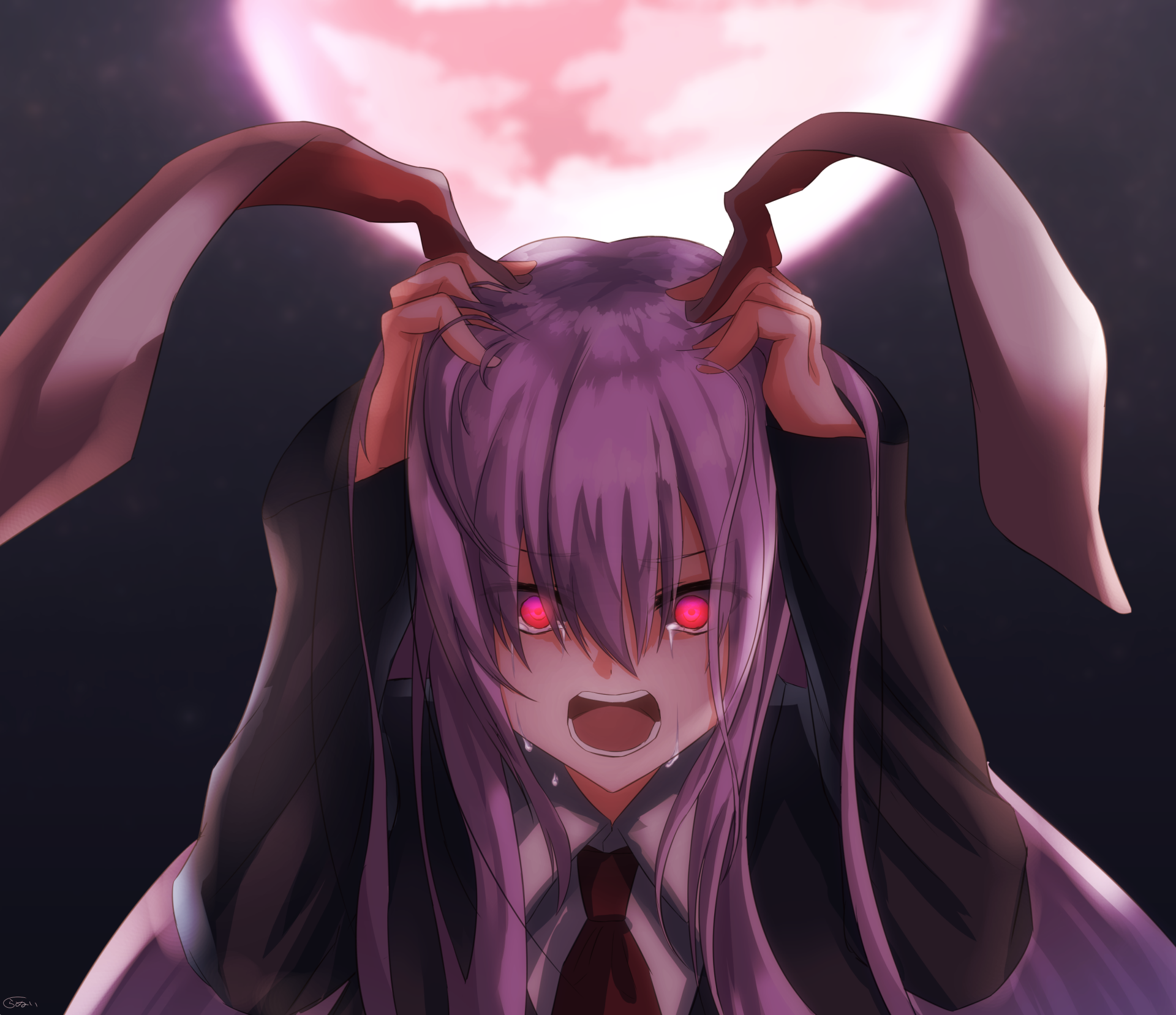 Download Reisen Udongein Inaba Anime Touhou HD Wallpaper by しらぬい