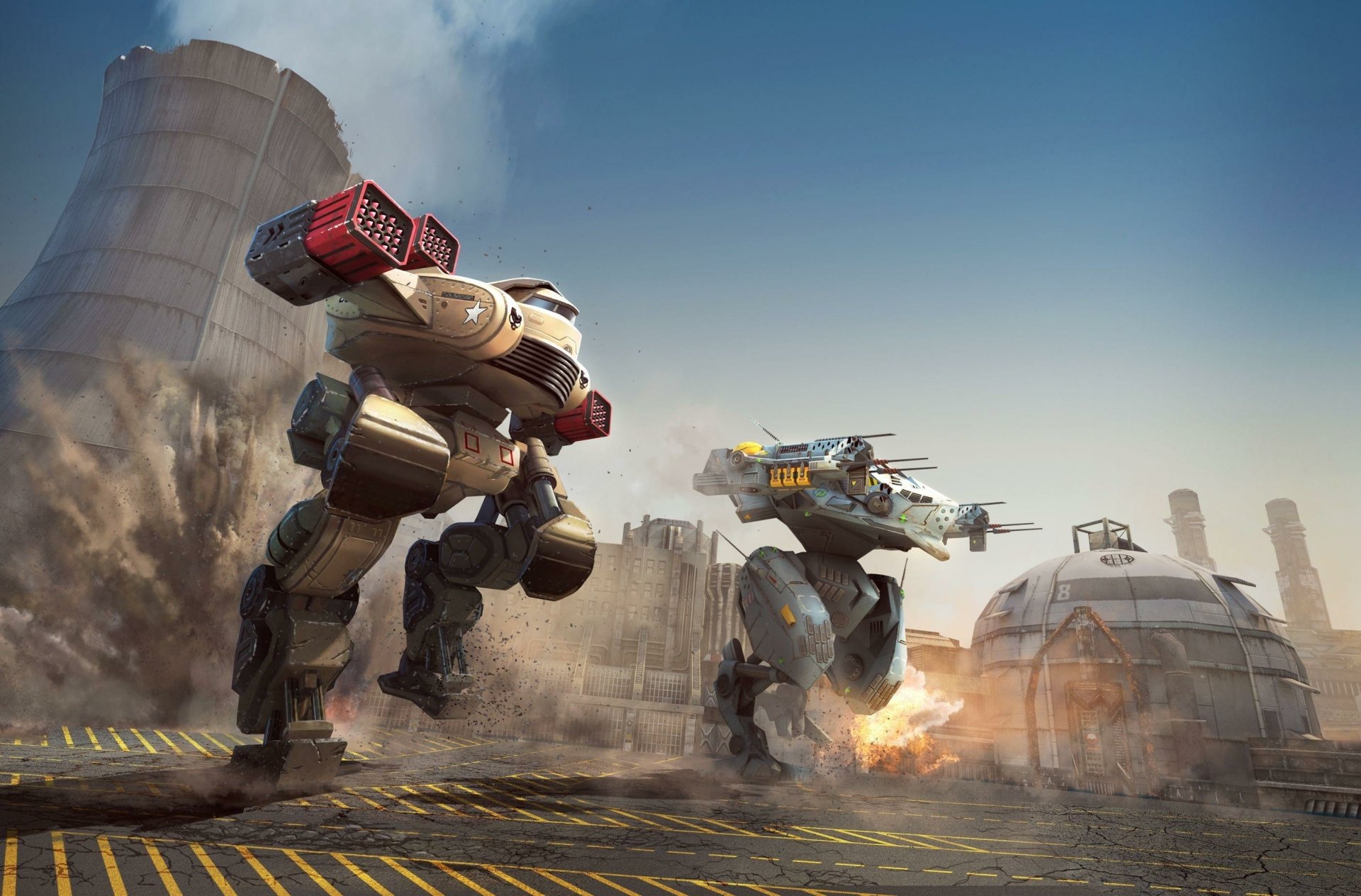 HD War Robots Battle Wallpaper
