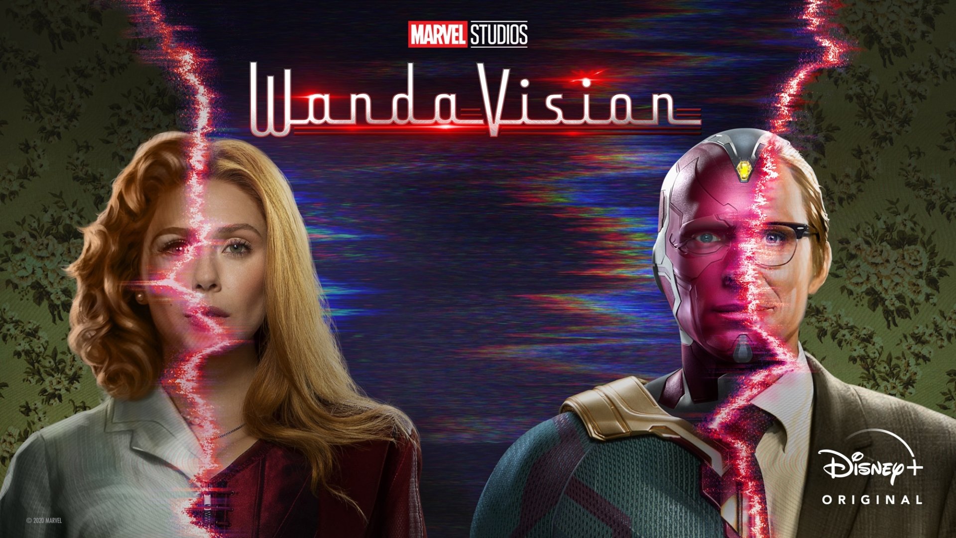 Download Scarlet Witch Vision (Marvel Comics) Paul Bettany Elizabeth Olsen TV Show WandaVision ...