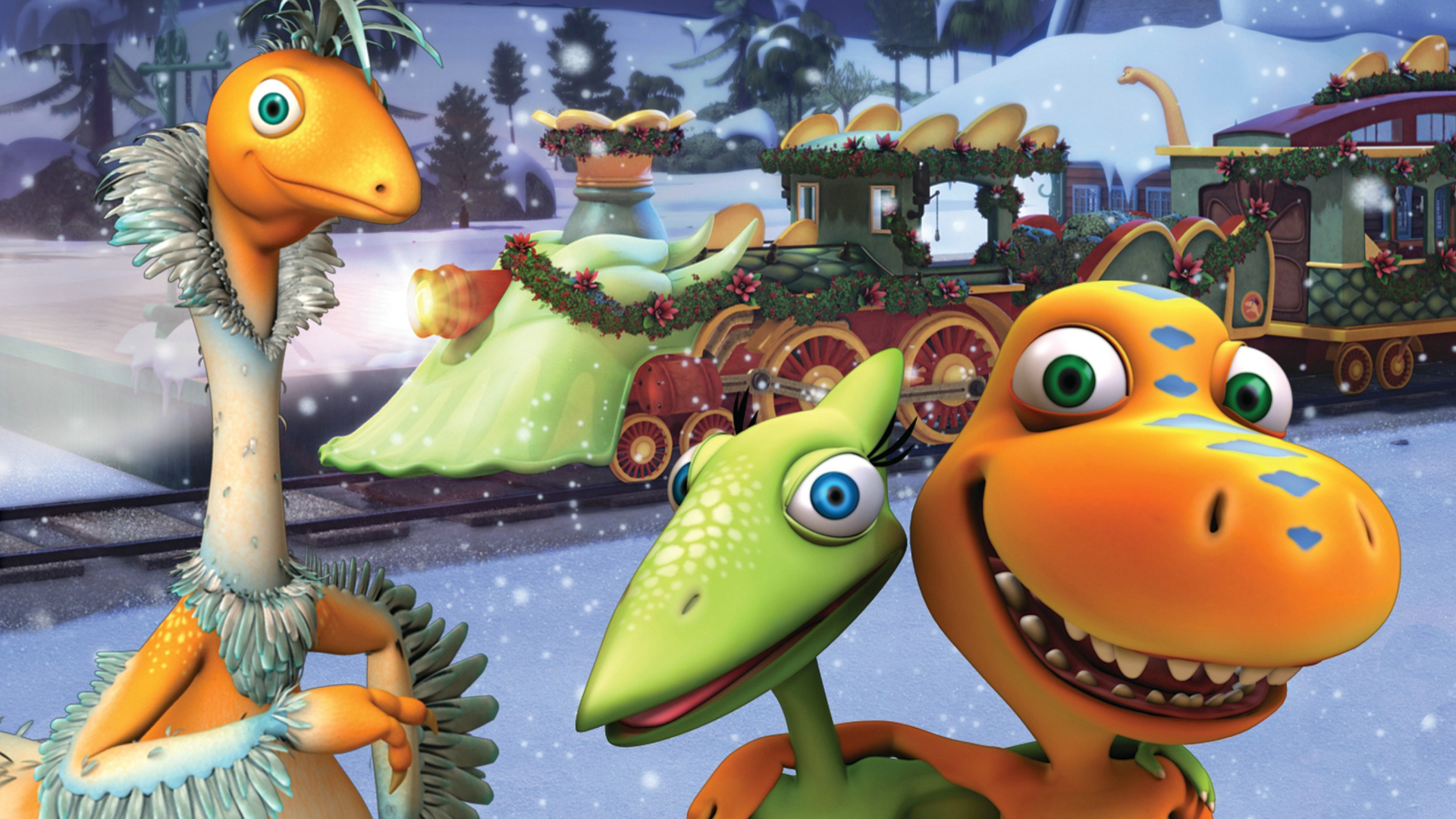 Dinosaur Train Winter Adventure HD Wallpaper