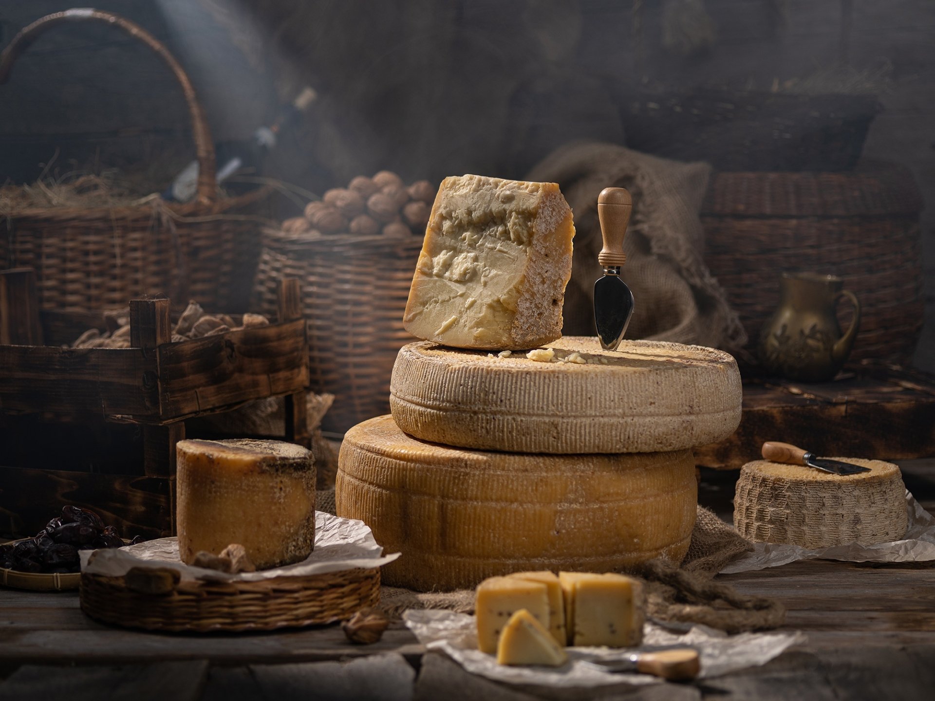 Download Still Life Food Cheese HD Wallpaper