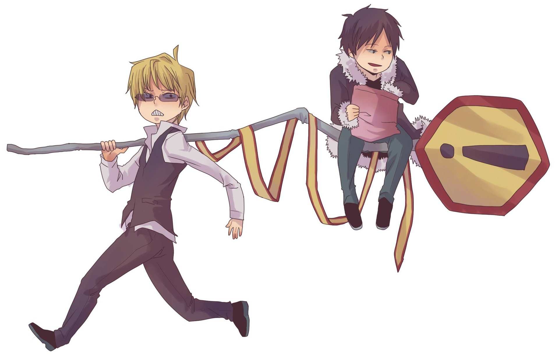 Download Izaya Orihara Shizuo Heiwajima Anime Durarara!! HD Wallpaper