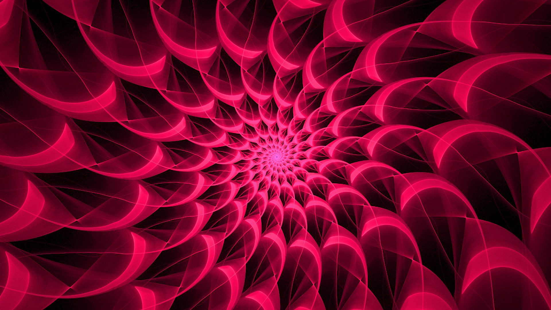Download Fractal Spiral Abstract Pink HD Wallpaper