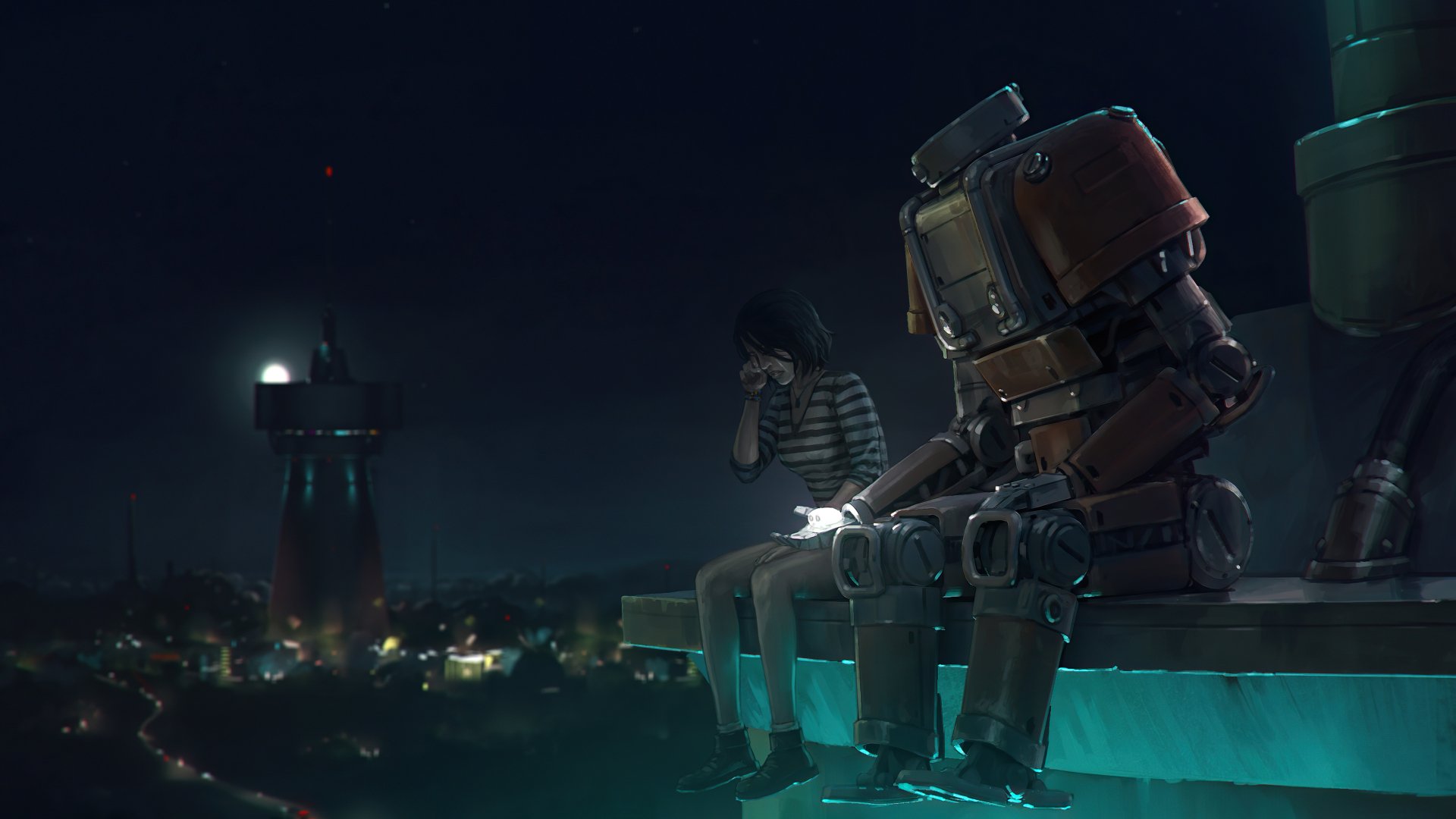 Download Sci Fi Robot 4k Ultra HD Wallpaper by Mehrdad Malek